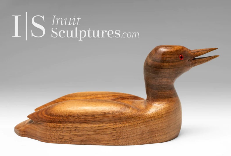 12" Loon Decoy by Jack Haggerty *birds of a Feather* Original Inuit ...