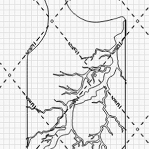 Fractal Burning Charcuterie Board SVG and DXF File - Etsy