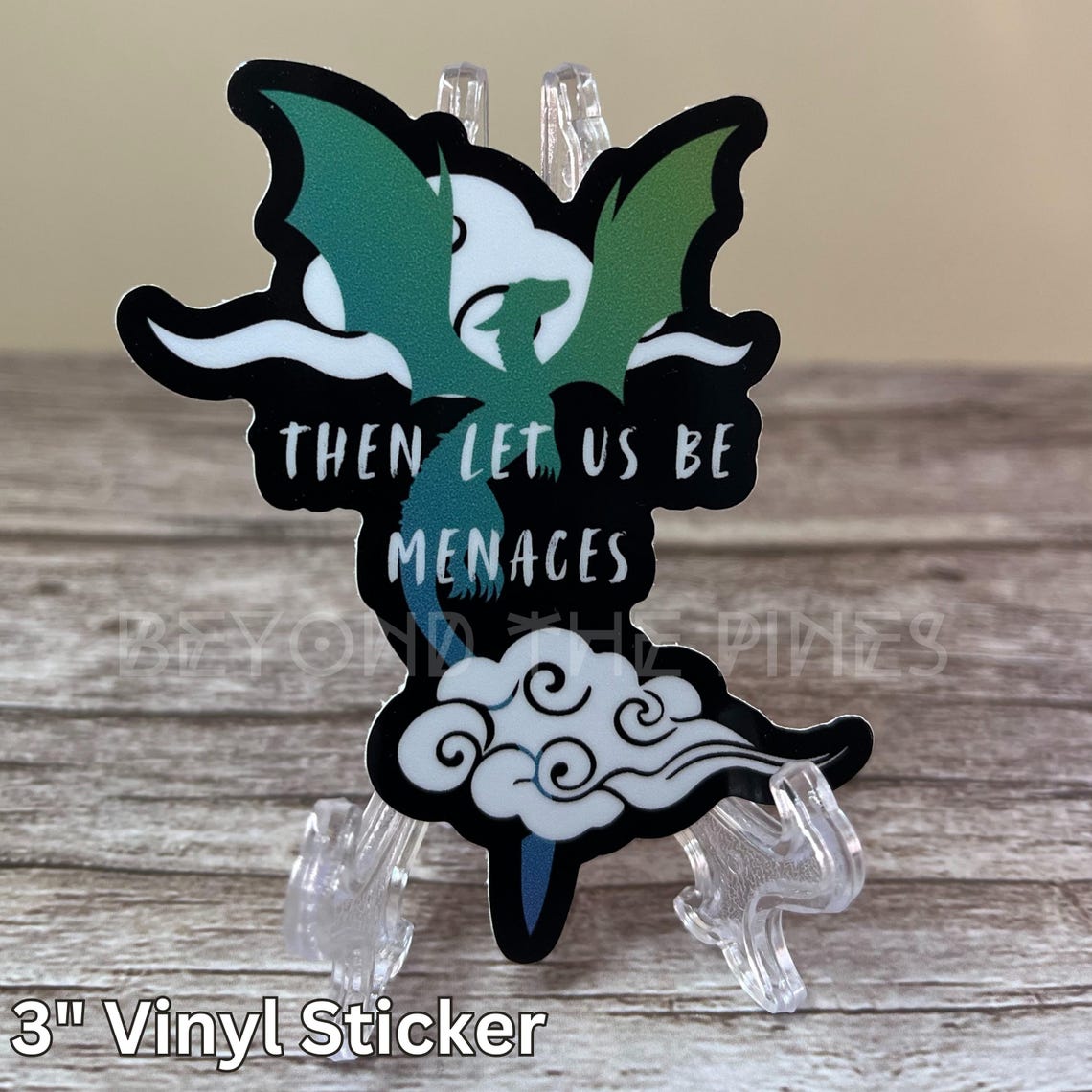 Onyx Storm Dragon Rider Sticker: Fourth Wing Inspired Vinyl Sticker for ...