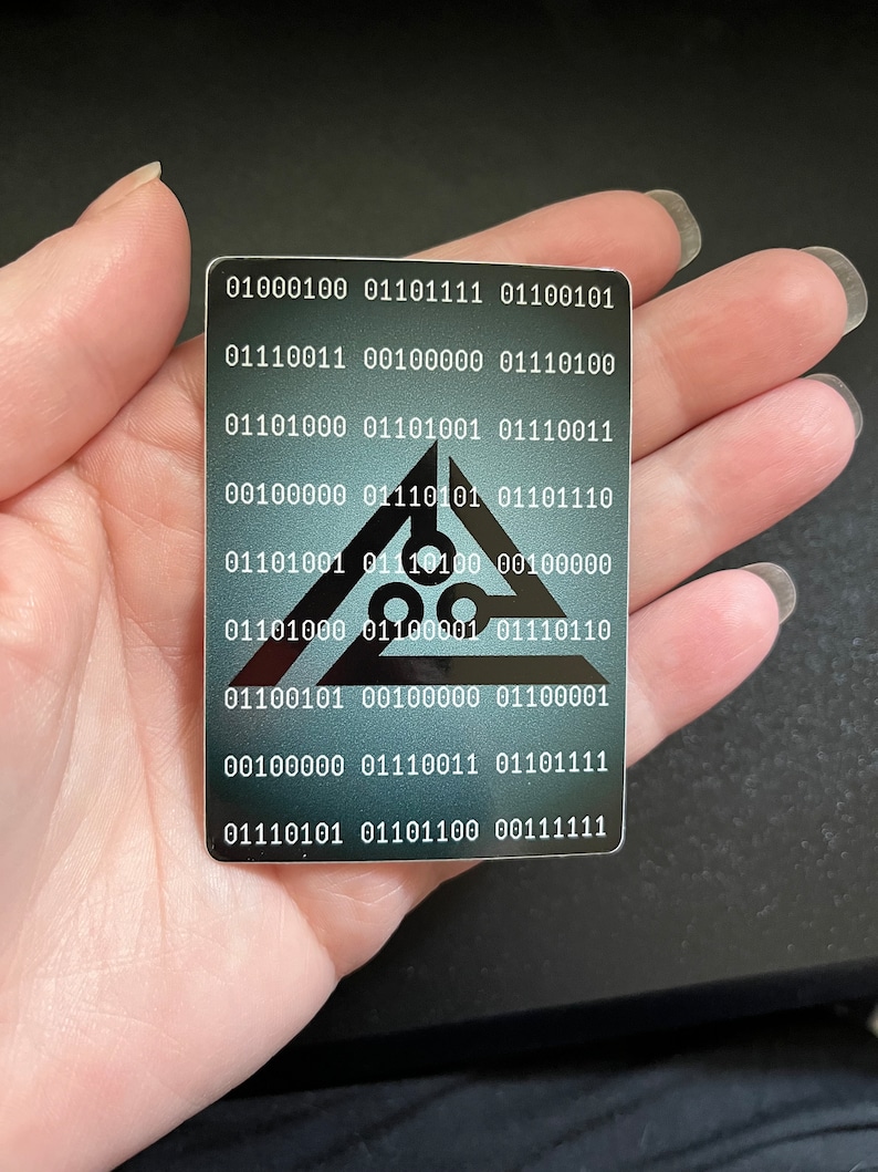 Mass Effect Sticker, Legion Quote in Binary Code, Does This Unit Have A ...