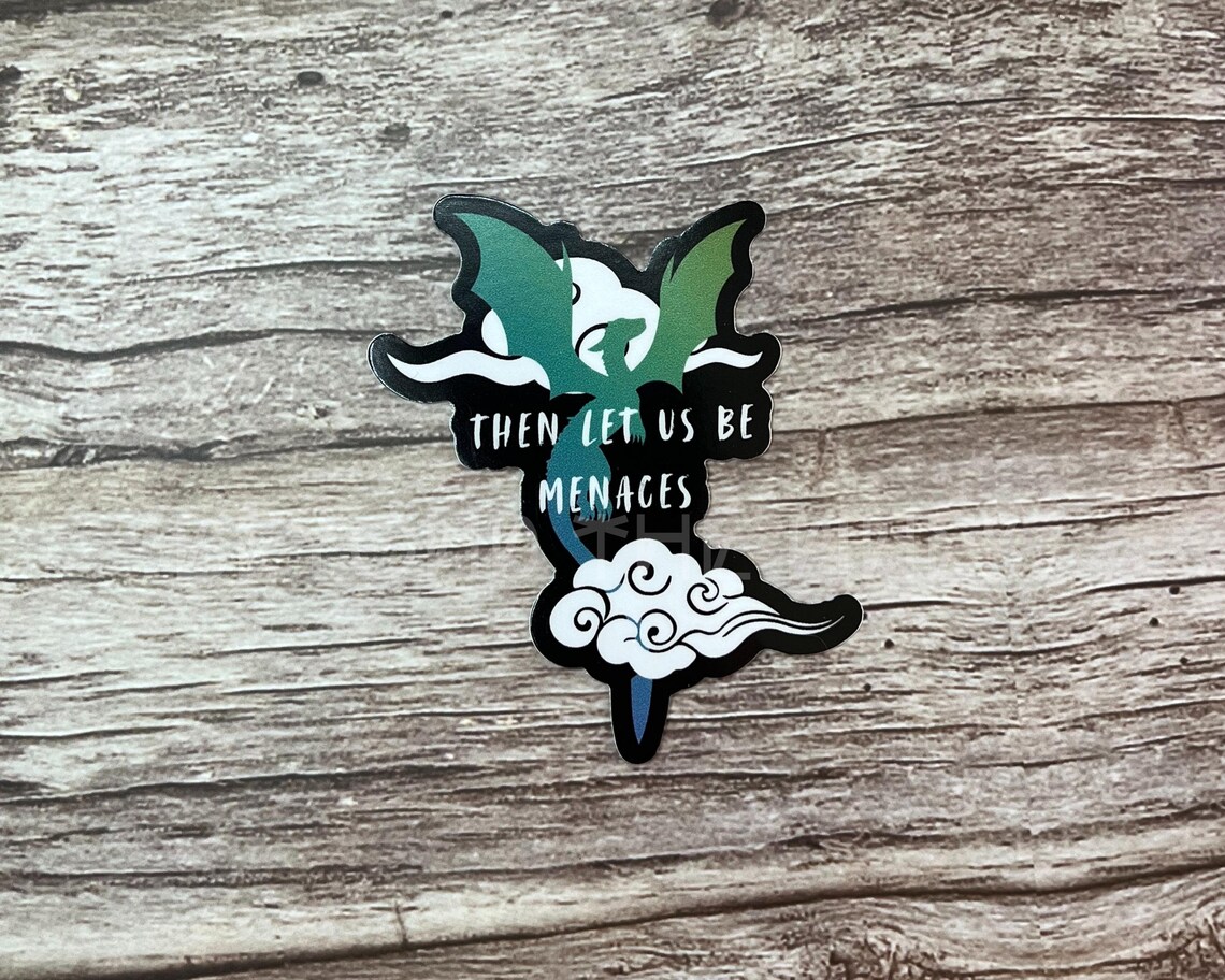 Onyx Storm Dragon Rider Sticker: Fourth Wing Inspired Vinyl Sticker for ...