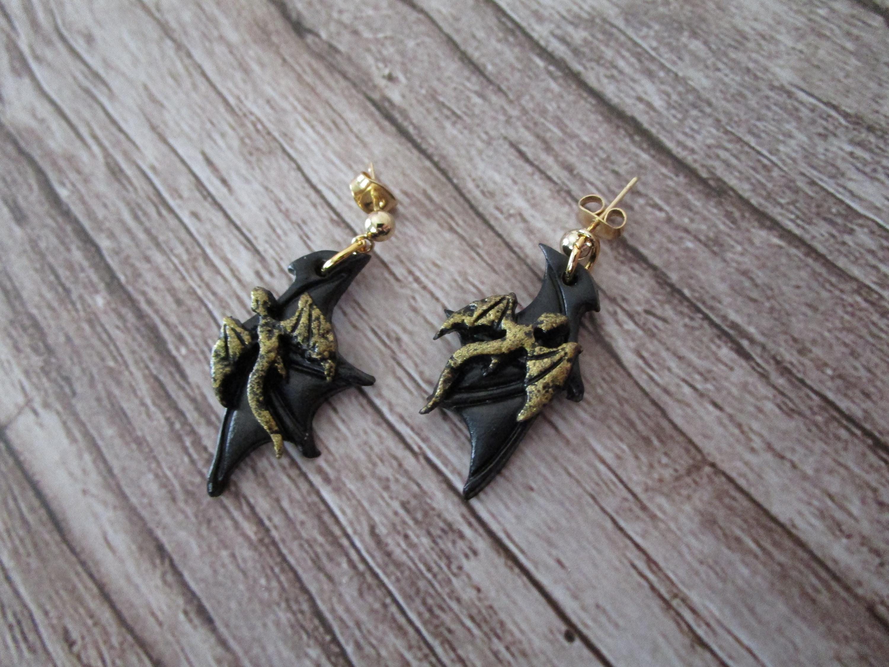 Dragon Earrings | Fourth Wing Inspired Earrings | Handmade Polymer Clay ...