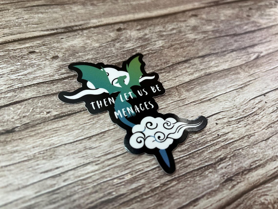 Onyx Storm Dragon Rider Sticker: Fourth Wing Inspired Vinyl Sticker for ...