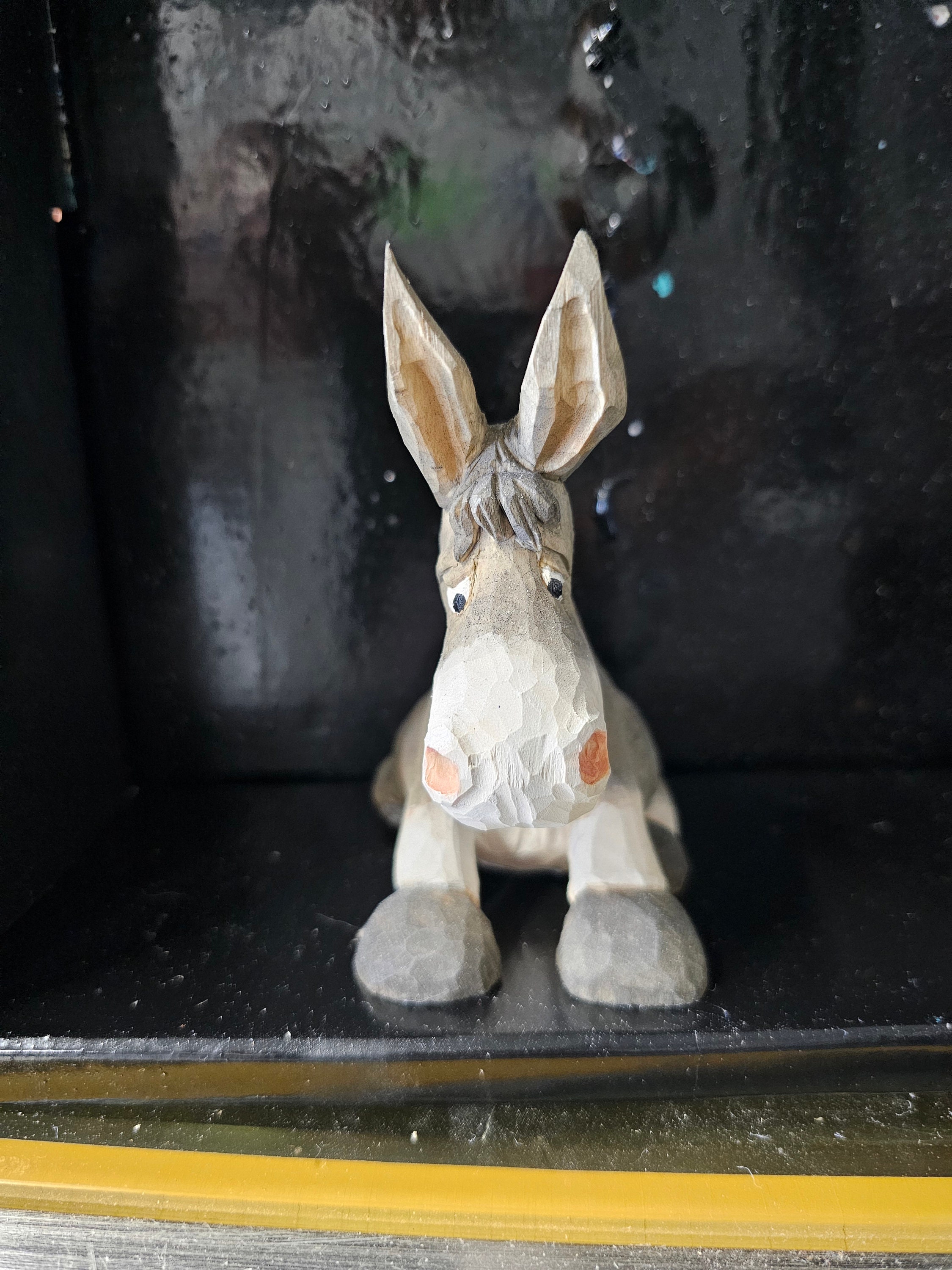 Whimsical Sitting Donkey Miniature Cute Gift for Animal Lovers ...