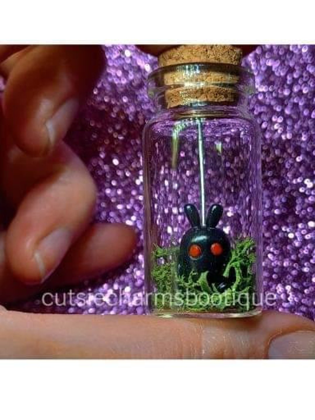 Tiny Mothman in a Jar - Etsy
