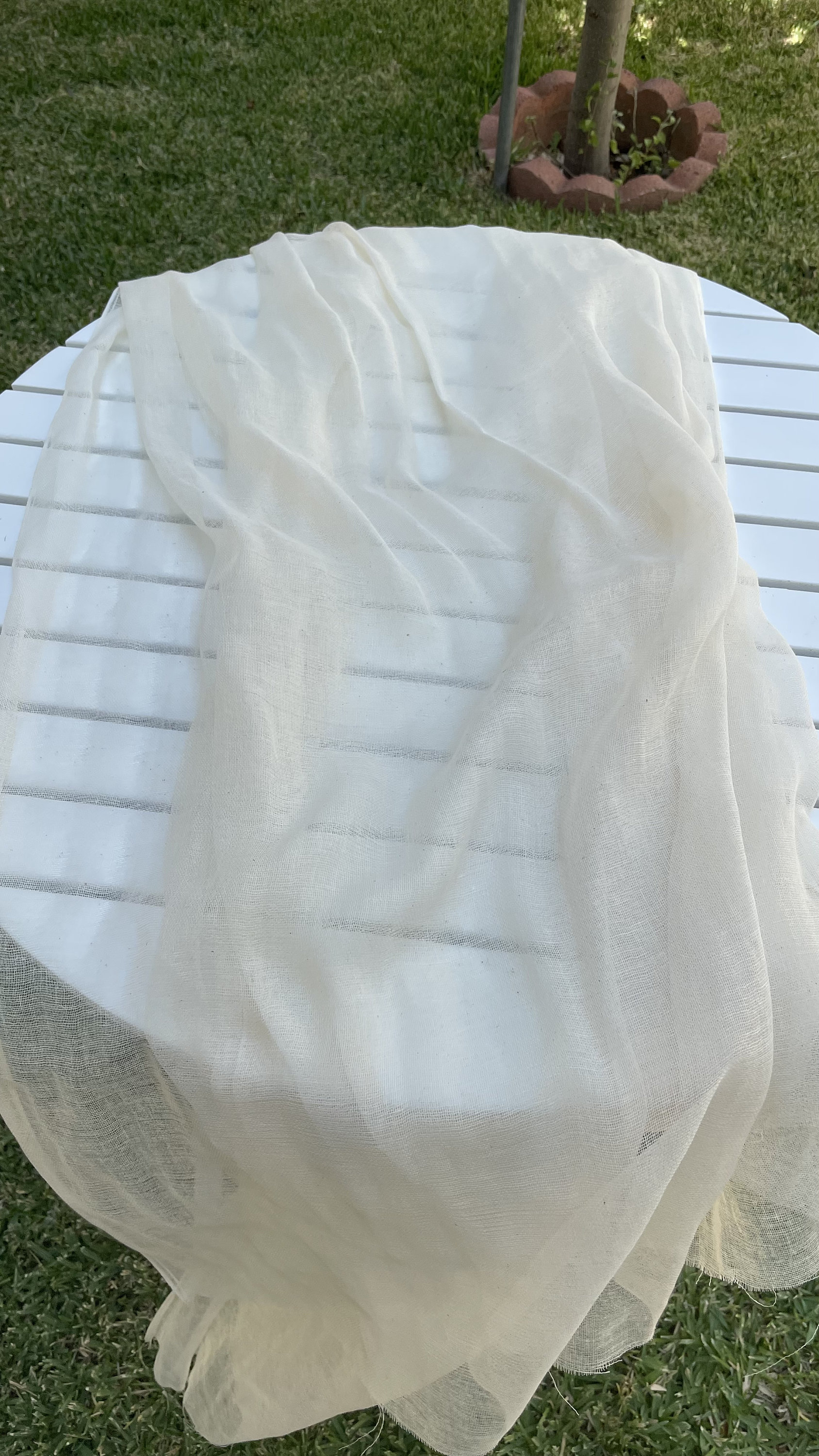 Ivory Cheesecloth Table Runner, Wedding Decor - Etsy