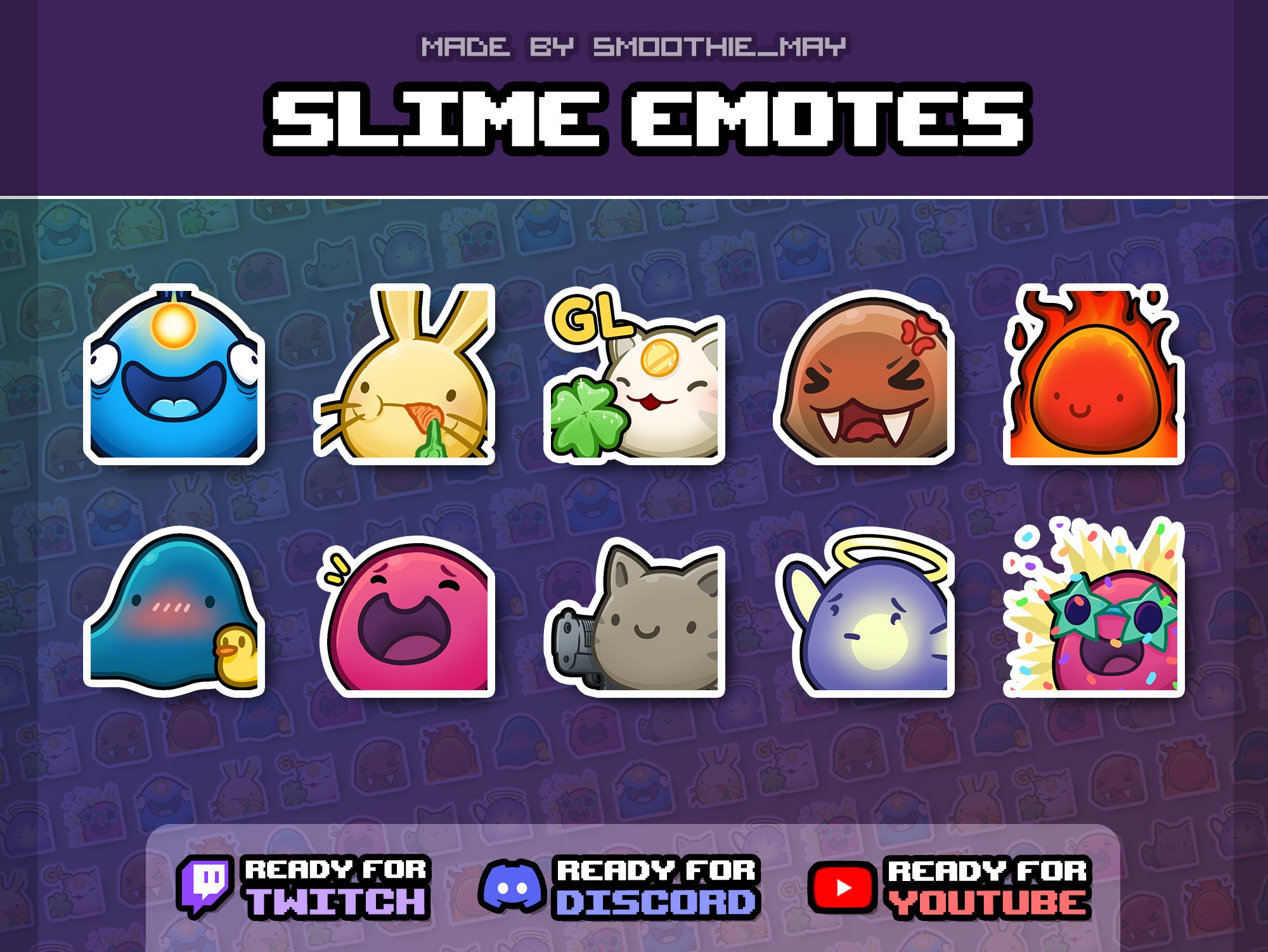 Slime Rancher Emotes for Twitch / Youtube / Discord / Kick - Etsy