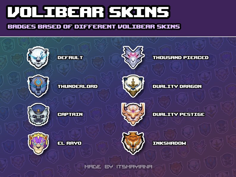 Volibear Badges Twitch / Youtube / Discord - Etsy