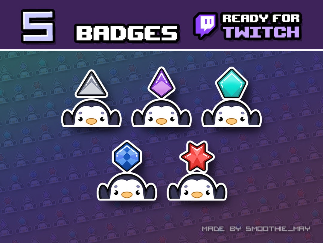 Penguin Badges for Twitch / Youtube / Discord / Kick - Etsy