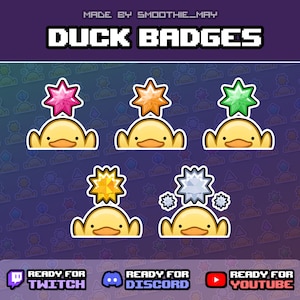 Duck Badges for Twitch / Youtube / Discord / Kick - Etsy