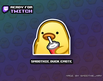Boba Duck Emotes Twitch - Etsy