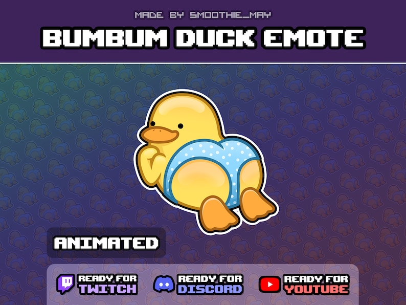 Animated Duck Emote for Twitch / Youtube / Discord - Etsy
