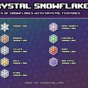 Snowflake Badges for Twitch / Youtube / Discord / Kick - Etsy