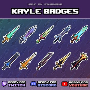 Kayle Badges Twitch / Youtube / Discord - Etsy