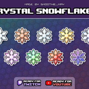 Snowflake Badges for Twitch / Youtube / Discord / Kick - Etsy
