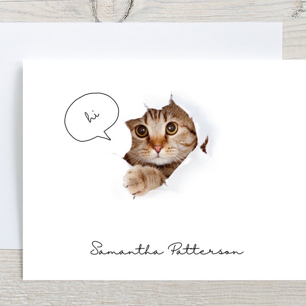 Cat Note Cards - Etsy