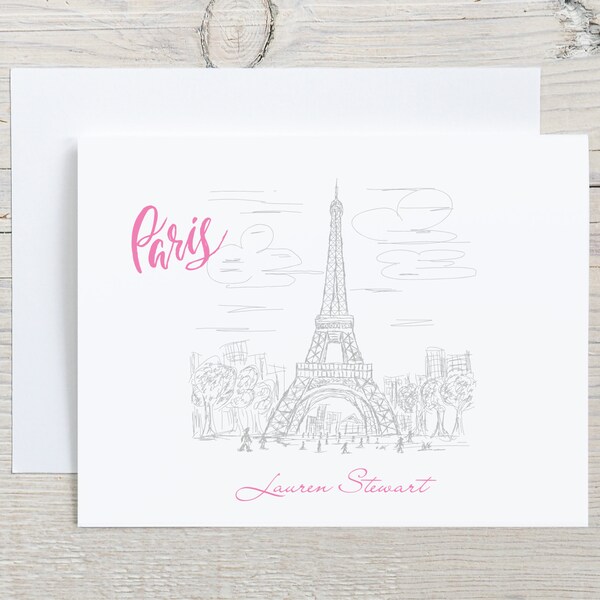 Paris Note Cards - Etsy