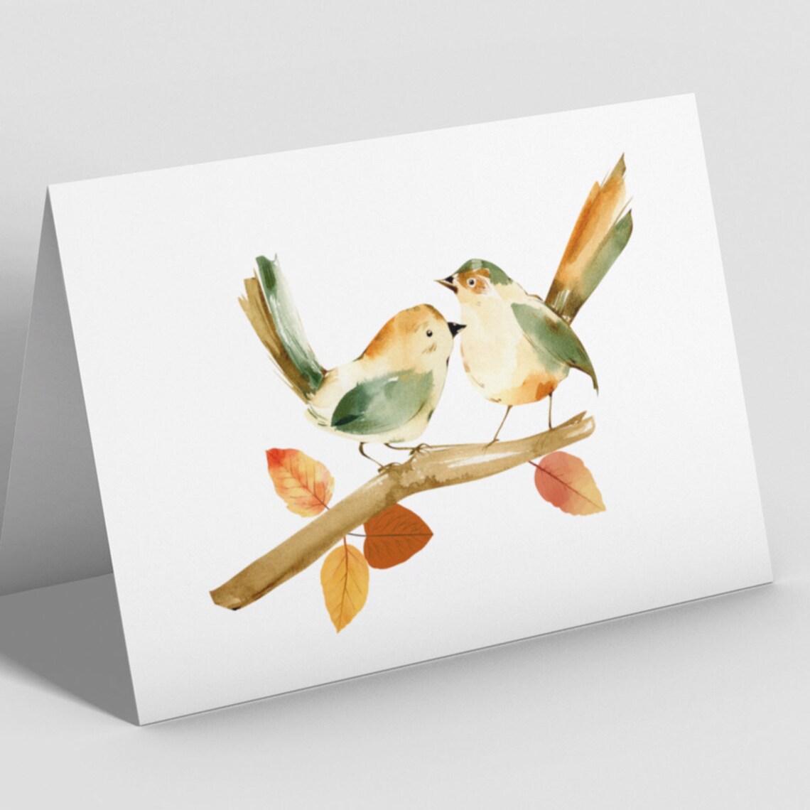Wildlife Birds Personalized Note Cards, Watercolor Bird Art Custom ...
