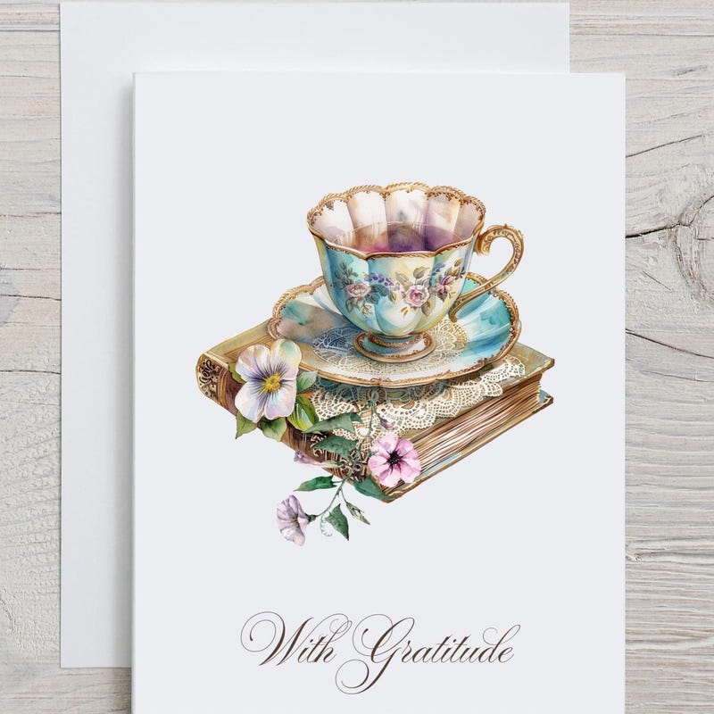 Fancy Thank You Card - Etsy