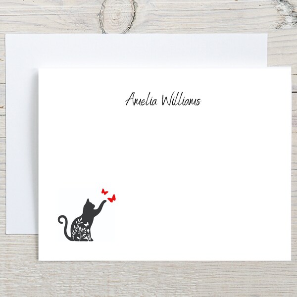 Cat Note Cards - Etsy