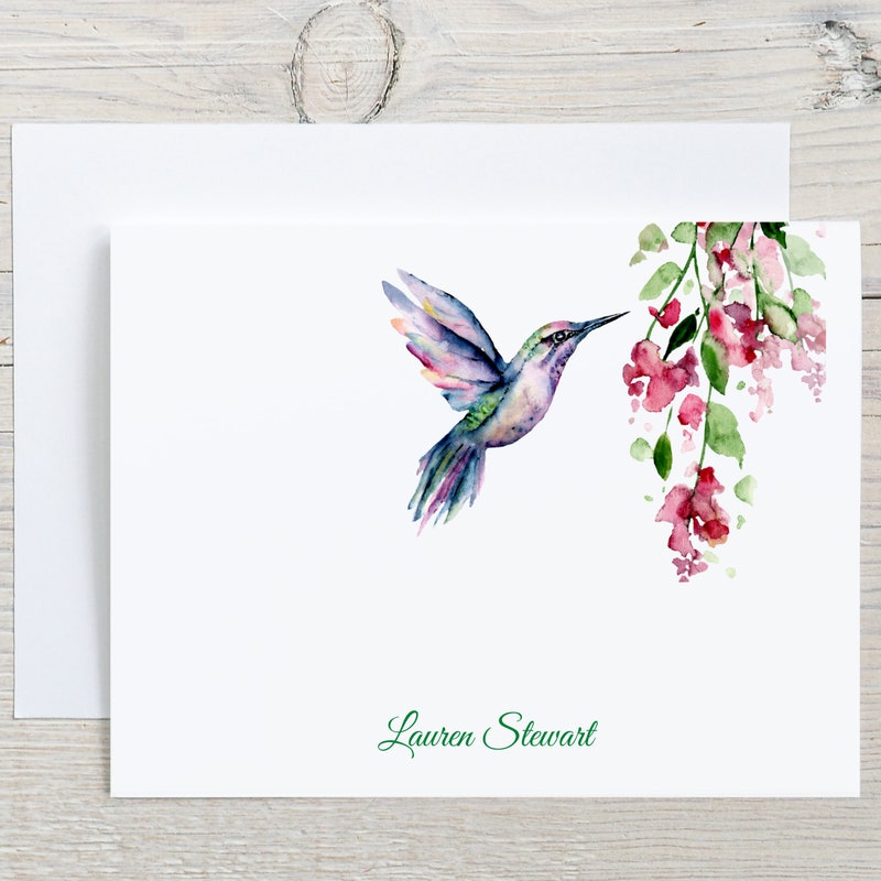 Hummingbird Card - Etsy