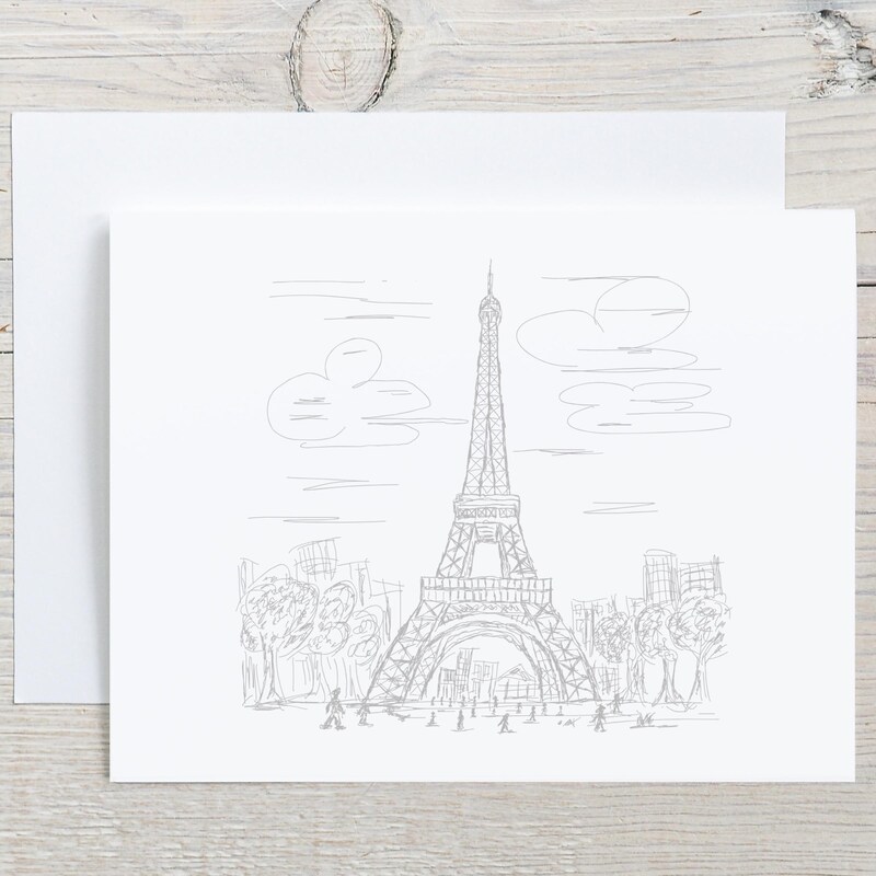 Paris Note Cards - Etsy