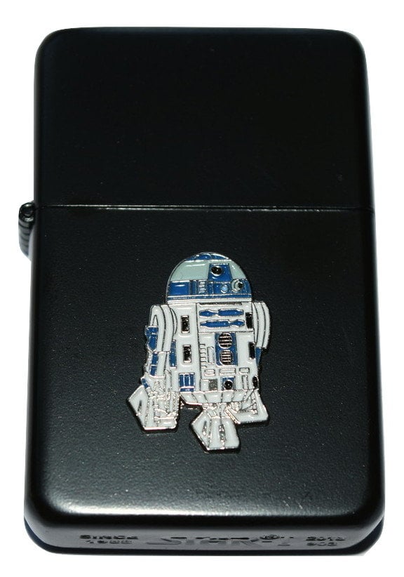 R2D2 Robot Lighter Black Chrome Gift Boxed Lighter No Fuel Included ...