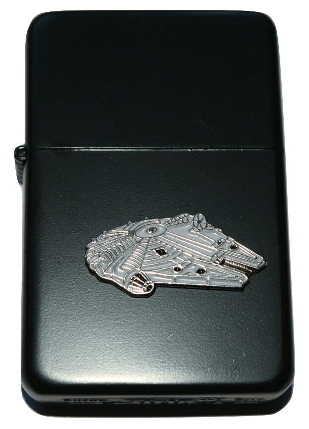 Millenium Star Fighter Plane Lighter Black Chrome Gift Boxed Lighter No ...