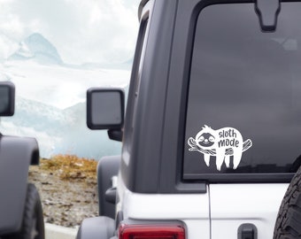 Sloth Life Decal Sticker Sloth Decal for Car Window Hang in There F1043 ...