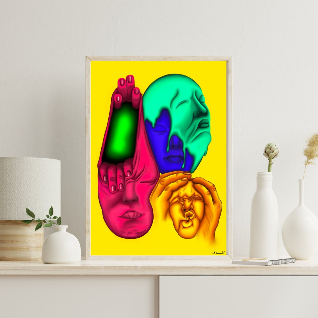 Poster | Modern Wall Art | Maximalism - Etsy