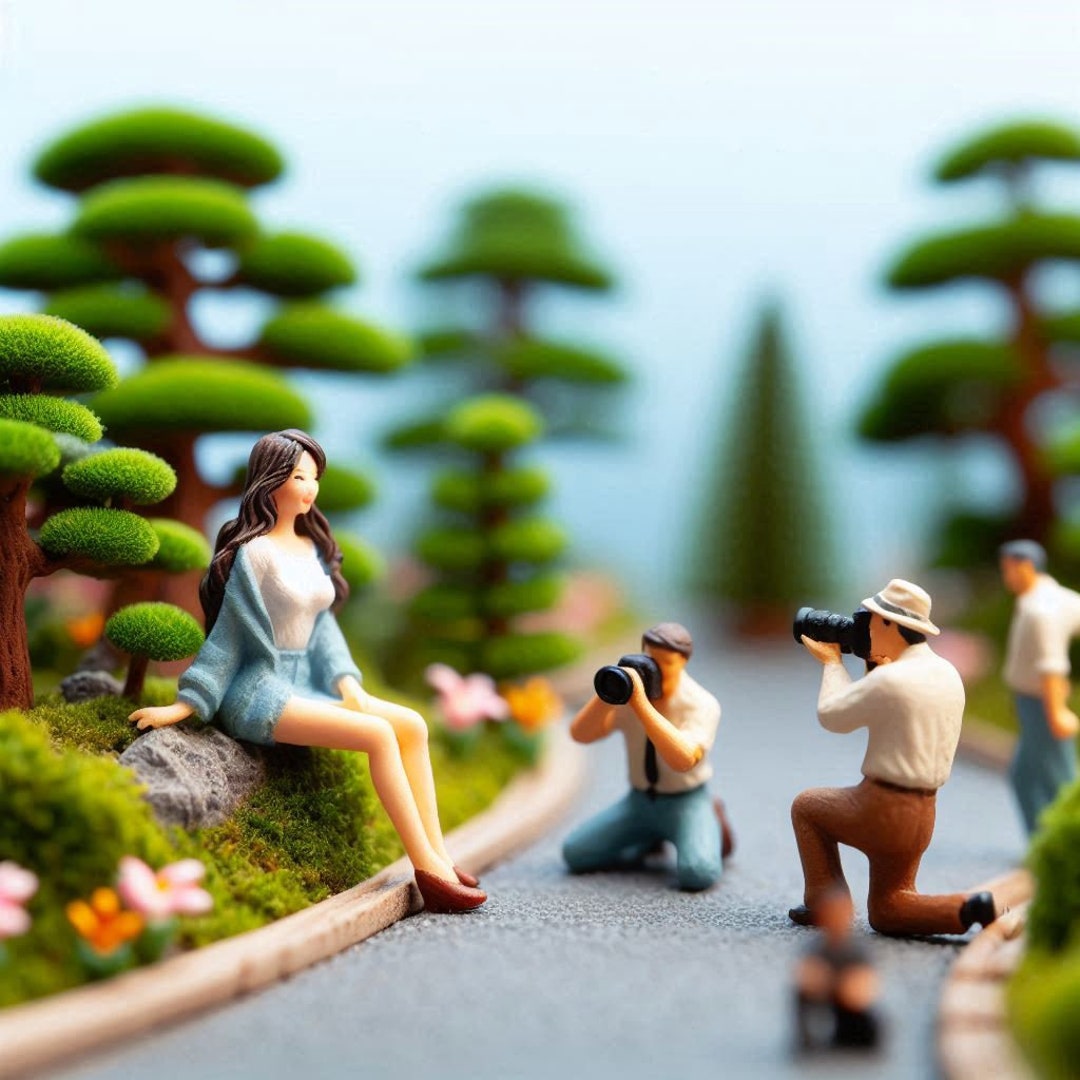 40 Miniature Photos of Humans Printable - Etsy