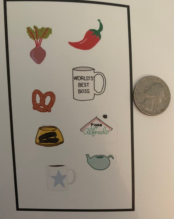 The Office mini sticker set. Drawing & Illustration Digital etna.com.pe