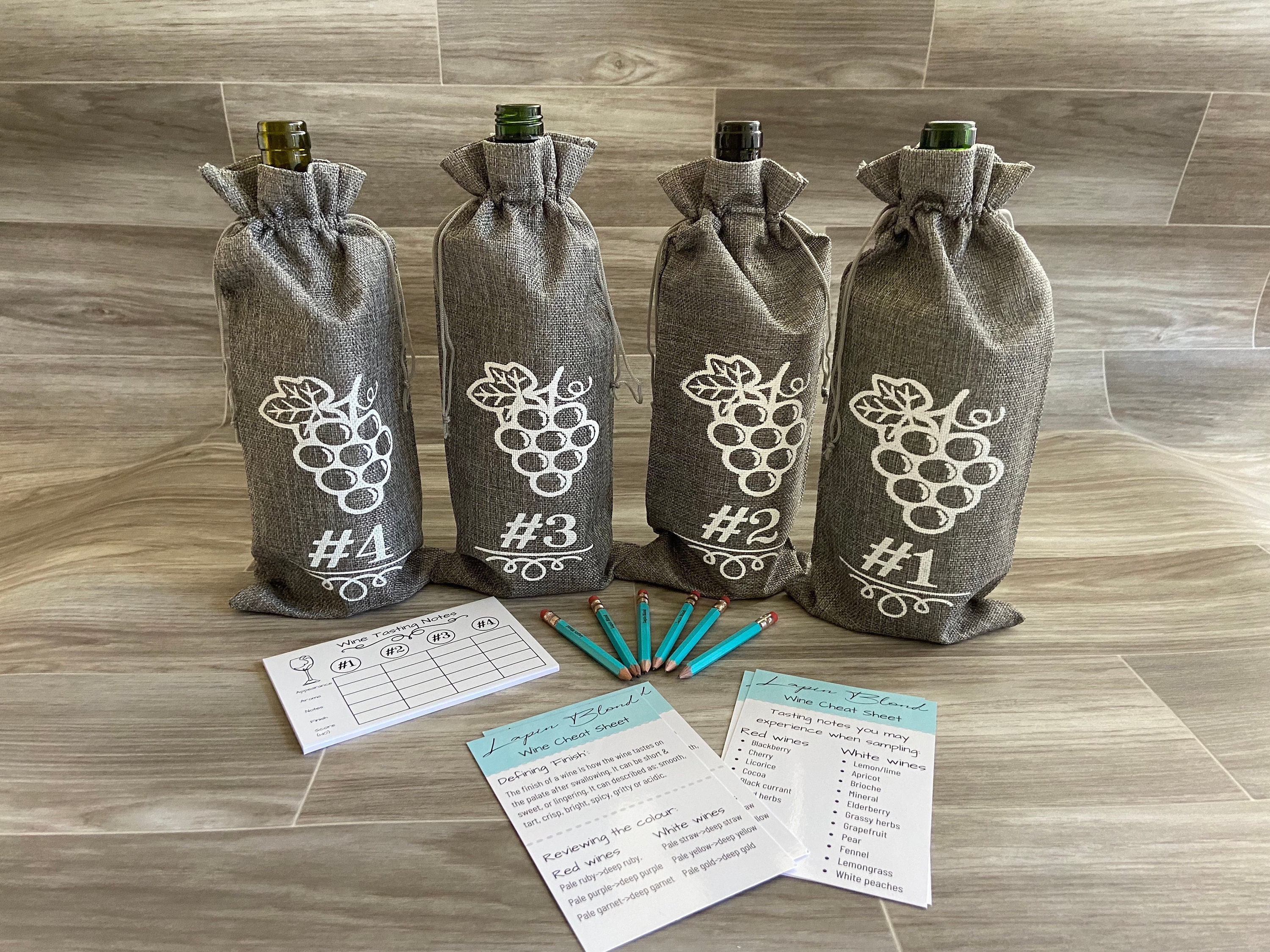 The Perfect Blind Wine Tasting Kit is Here! With Scoring Cards, Pencils ...
