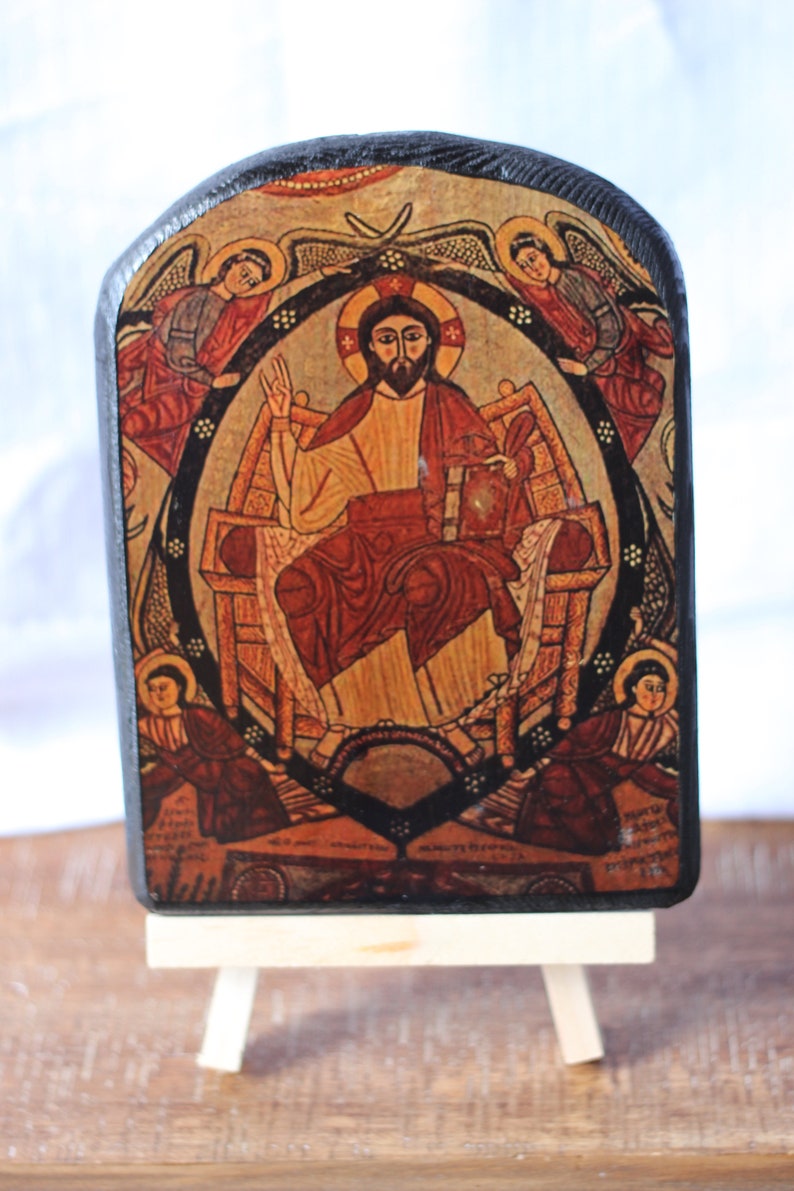 Jesus Christ on the Throne Icon, Jesus Christ in Majesty Icon, Christ ...