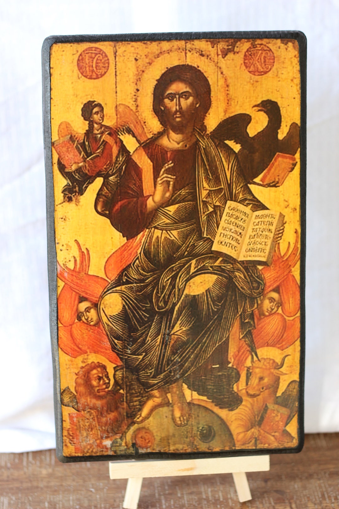 Jesus Christ on the Throne Icon, Jesus Christ in Majesty Icon, Christ ...
