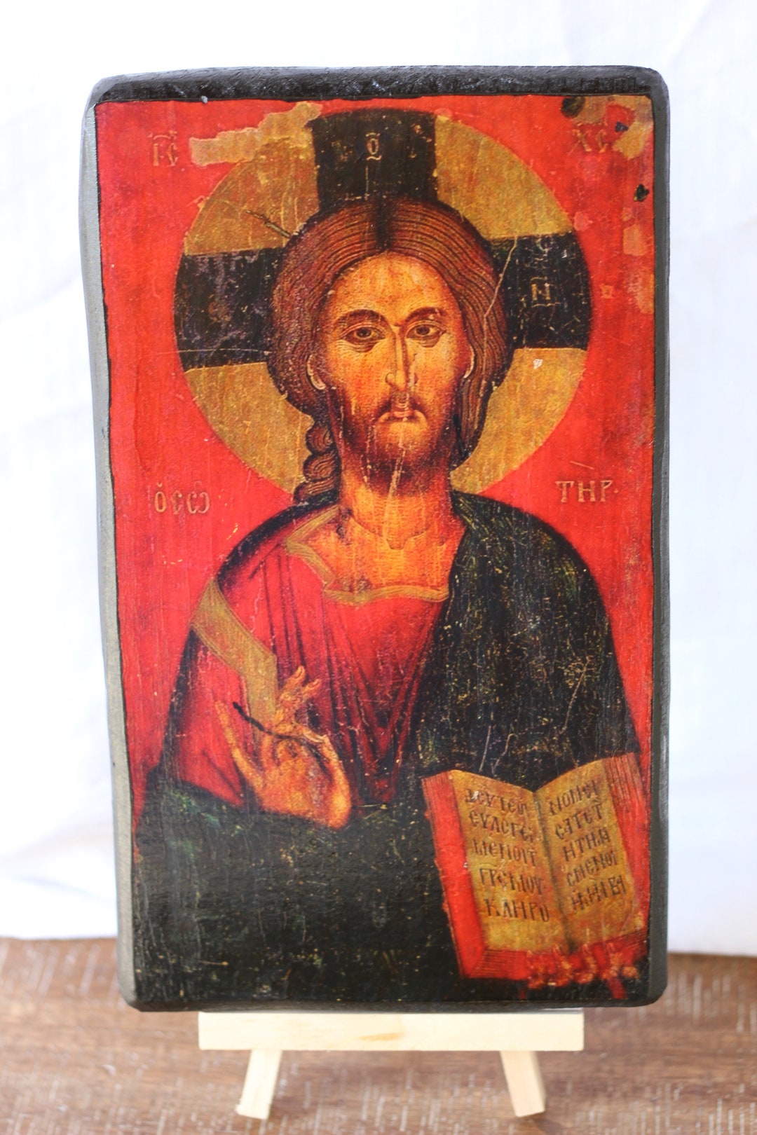 Pantocrator Icon, Jesus Christ on the Throne Icon, Jesus Christ in ...