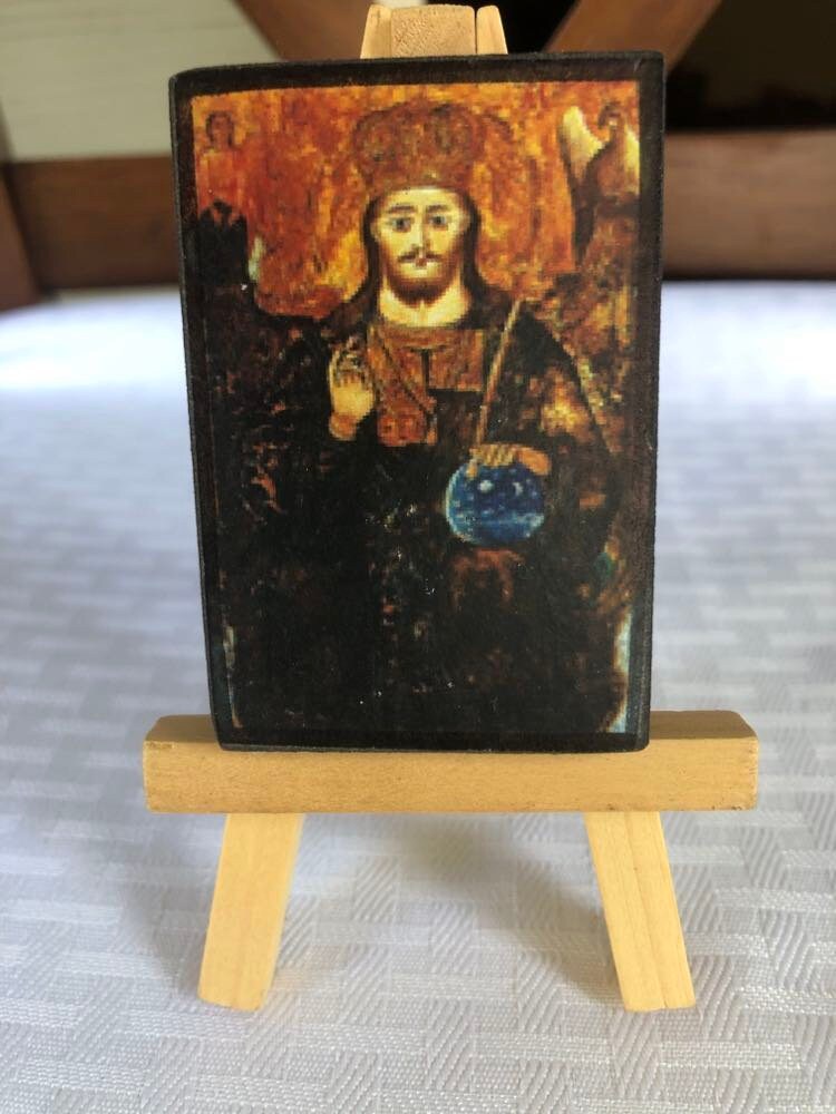 Pantocrator Icon, Coptic Art, Coptic Icons, Jesus Christ on the Throne ...