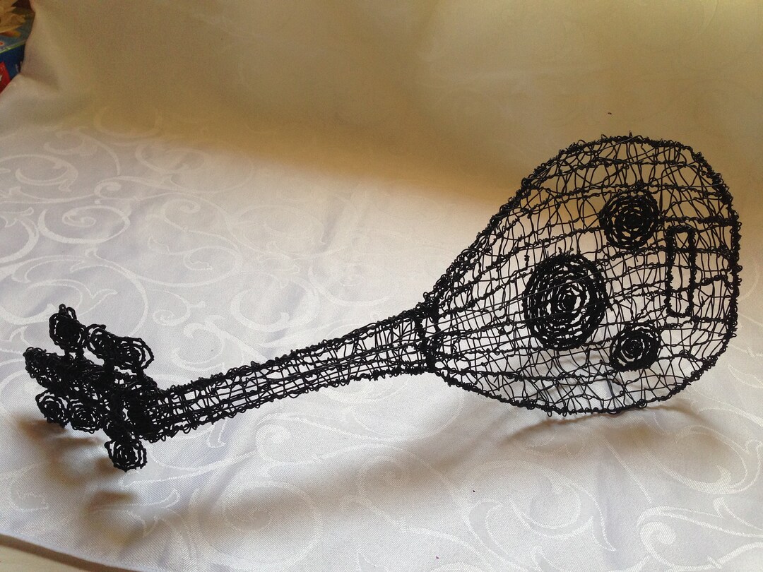 Wire Art Sculpture, Musical Instrument, Stainless Steel Wire, Oud ...
