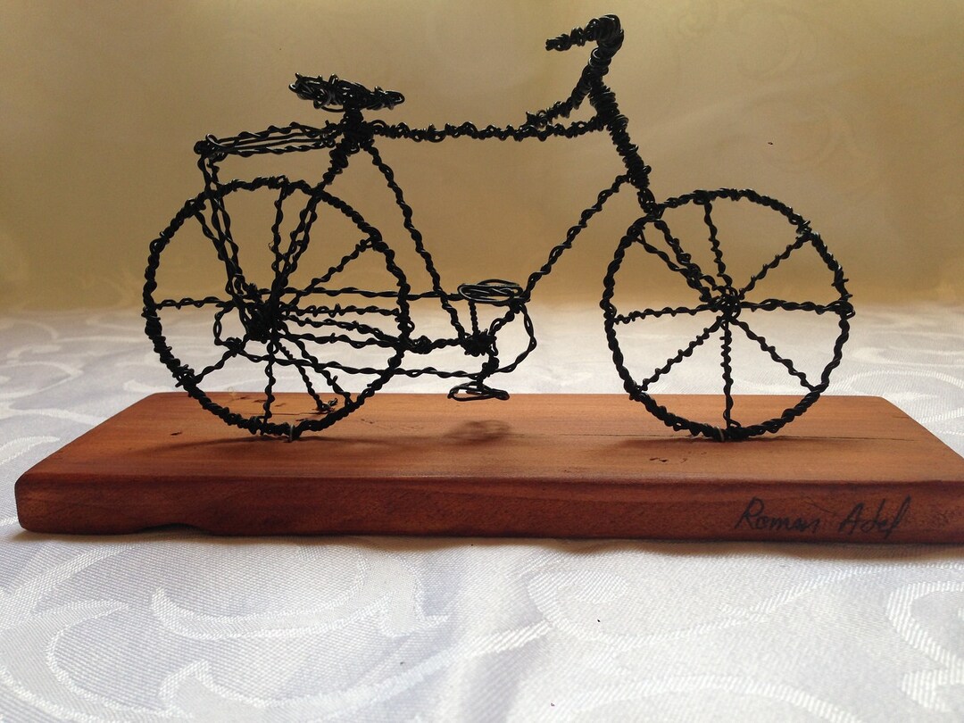 Wire Art Sculpture, Bike , Bicycle, Stainless Steel Wire, Handmade From ...