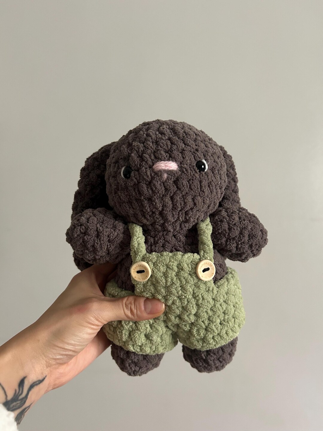 Cute Plushie Bunny Crochet Green - Toto #1 - Etsy