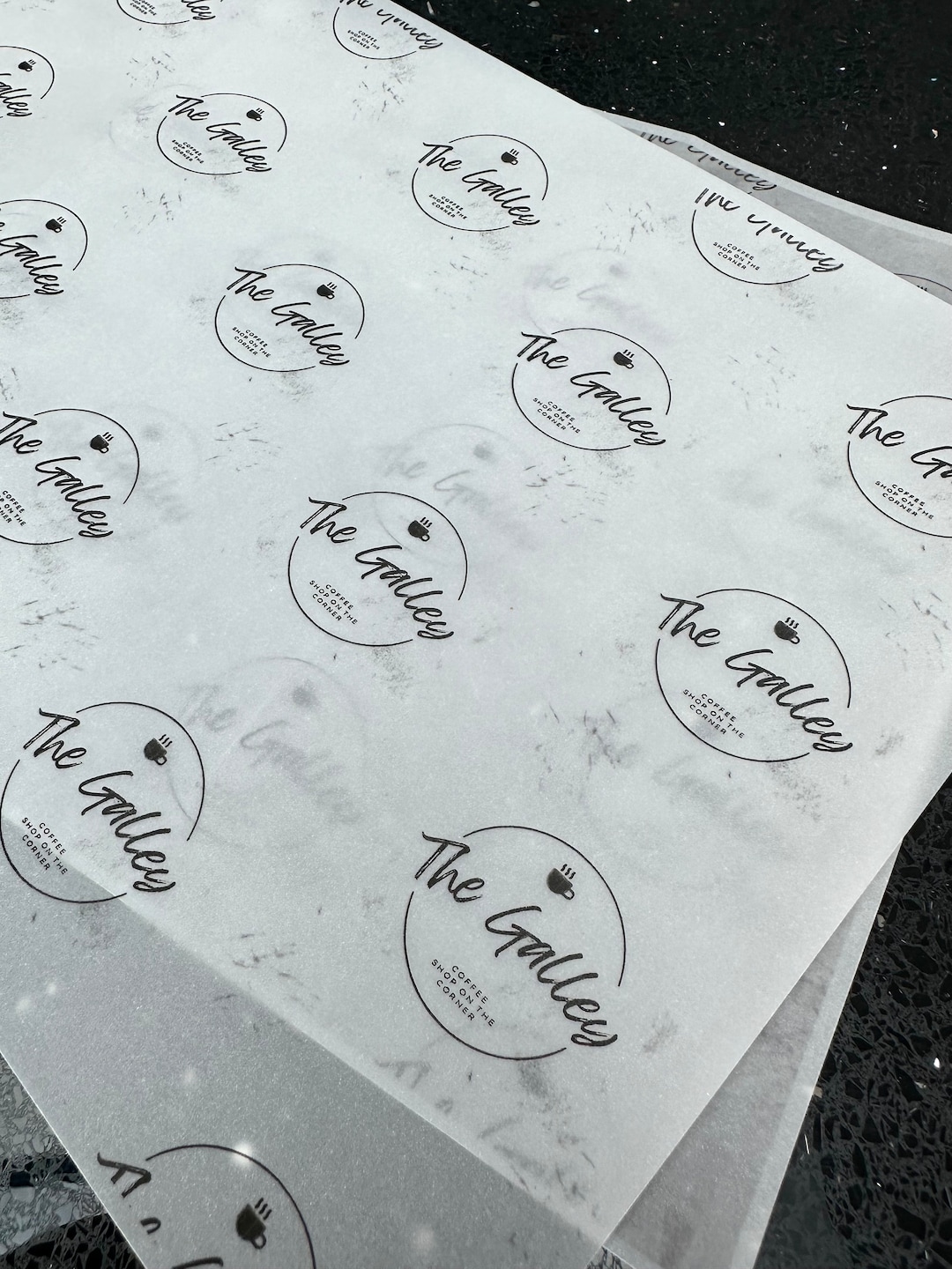 Personalised A3 Translucent 110gsm Thick Vellum Style Wrapping Paper ...