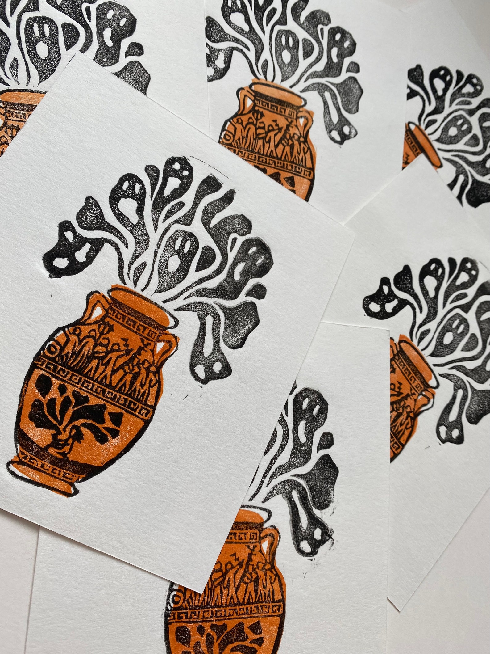 Pandora's Jar Box Original Handmade Lino Print | Etsy