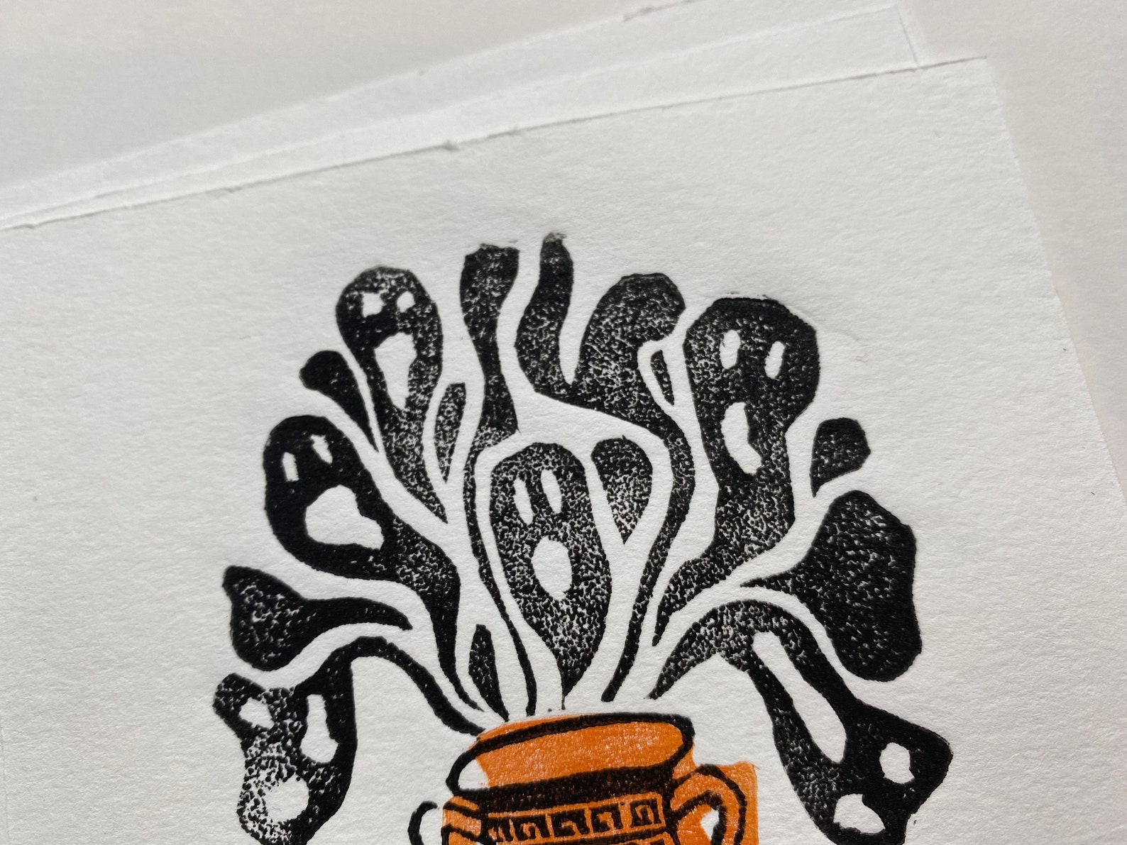 Pandora's Jar Box Original Handmade Lino Print | Etsy