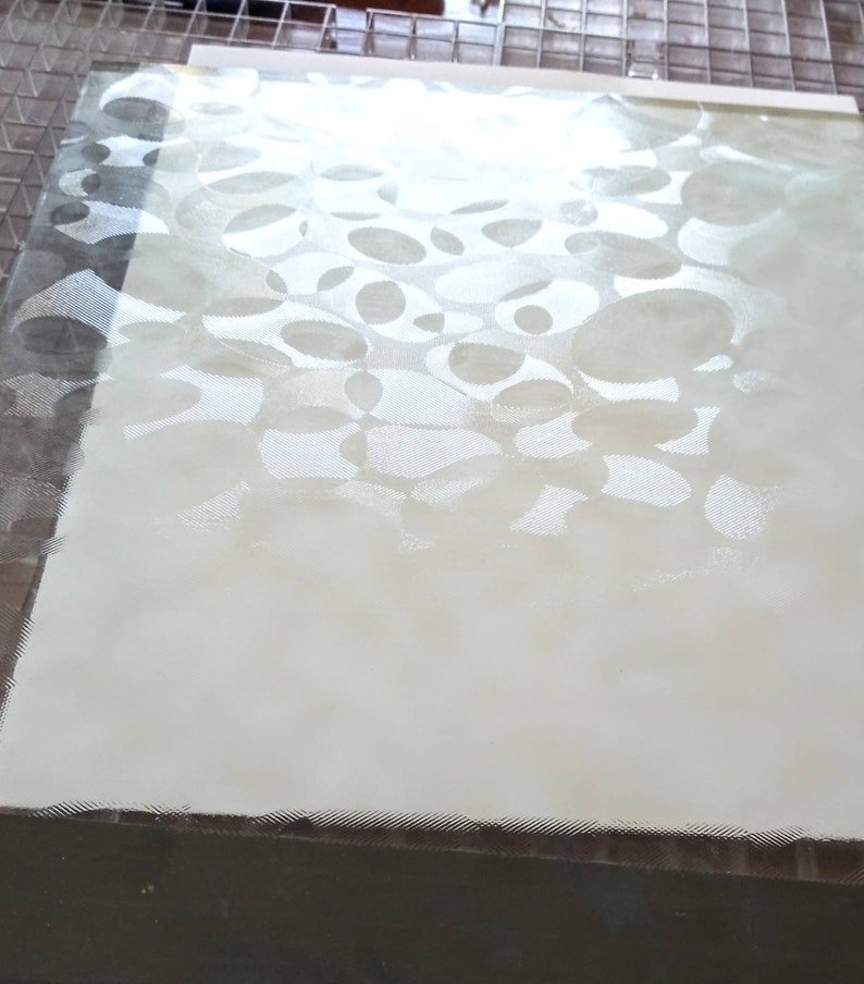 Clear Textured Glass Sheet Pilkington Cassini OR Glue Chip - Etsy