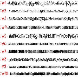 Add Custom Text to Any Graphic Decal Sticker on Our Store- 20 Font ...