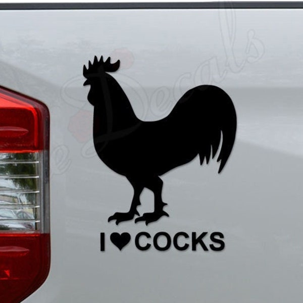 Cock Sticker For Car Etsy