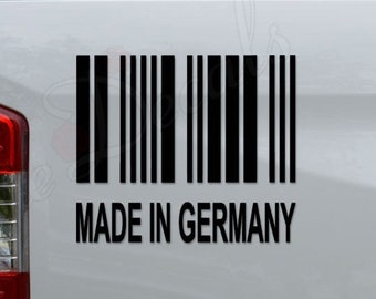 Made in Germany Barcode Vinyl Decal Sticker - Etsy