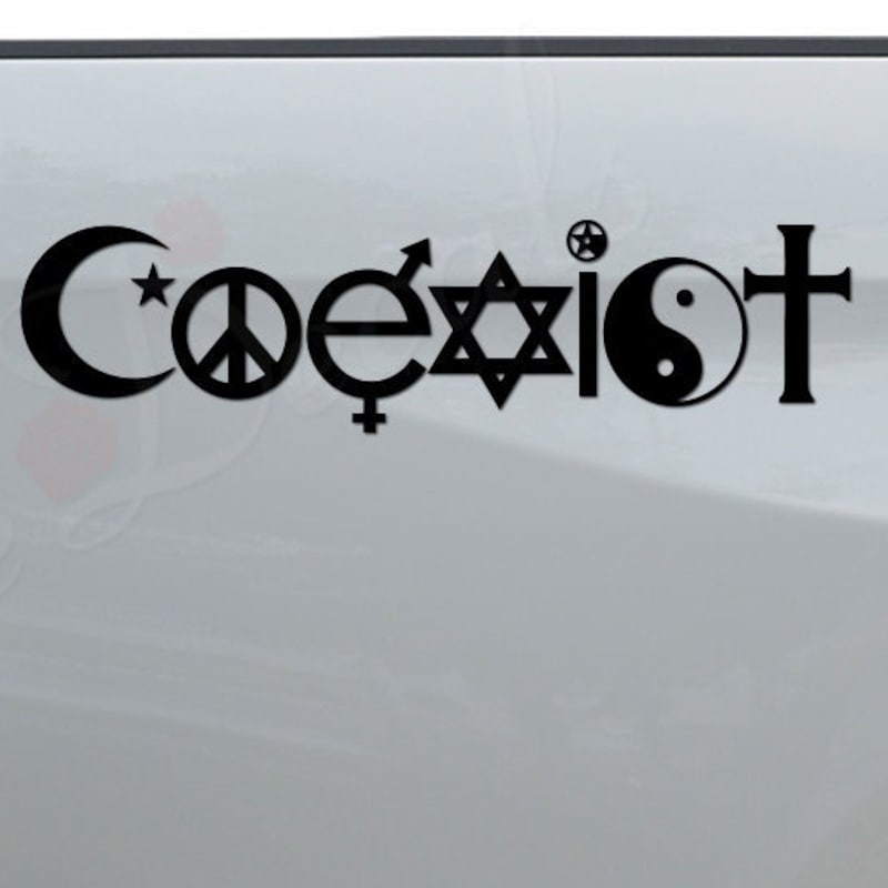 Coexist Sticker - Etsy