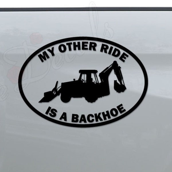 Backhoe Sticker - Etsy