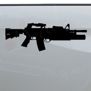 M4 M203 Grenade NATO AR Assault Rifle 5.56 Mm Ammo Bullet Die Cut Vinyl ...